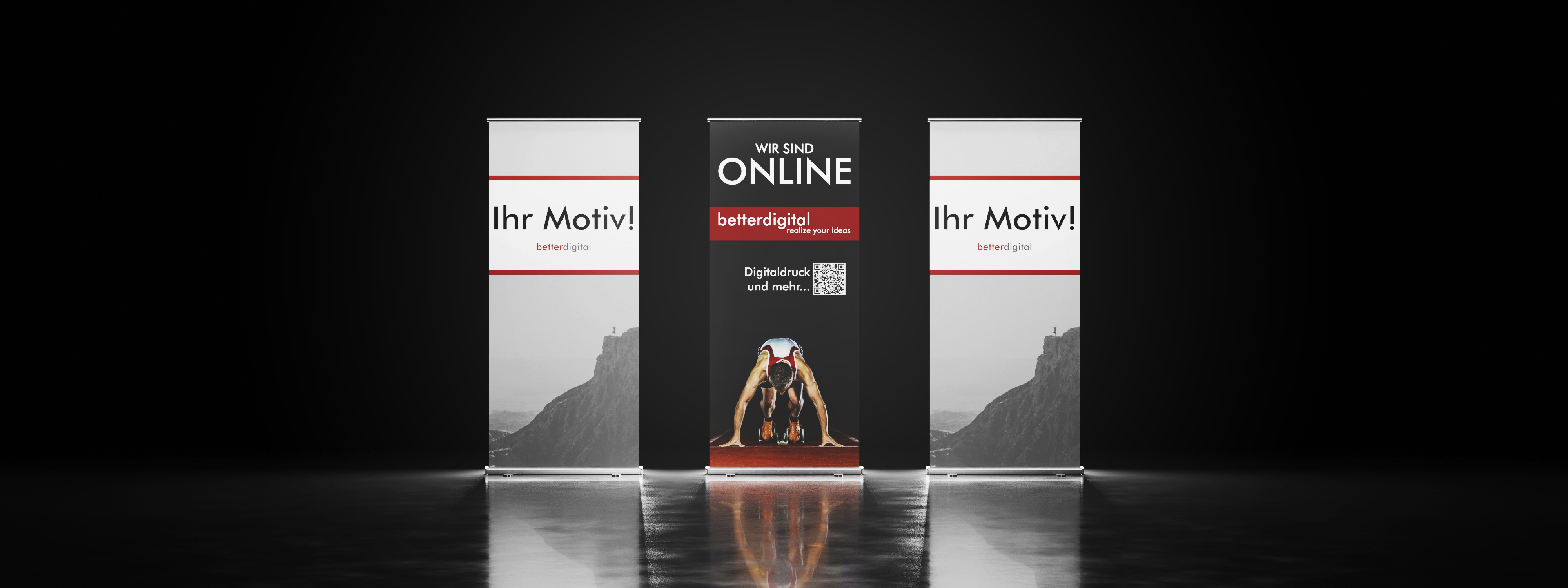 Individuell bedruckte Roll-up-Displays – betterdigital.de ...