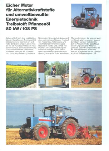 Eicher 3108 Elsbett - Eicher Infos & Daten