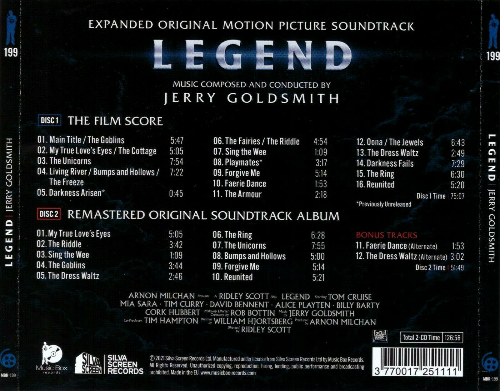 Goldsmith Jerry - Musiques de films, Blu-ray, DVD, CD rares | Vasco Ciné