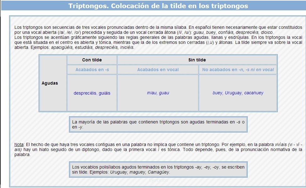 La acentuación de diptongos, triptongos e hiatos - Hablando de todo un ...
