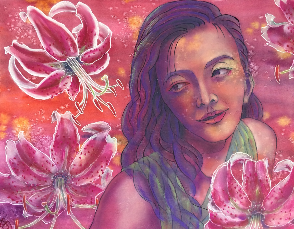 MIXT-MEDIA - 渡部哲也の人物画 portrait painting watercolor & pastel by tetsuya ...