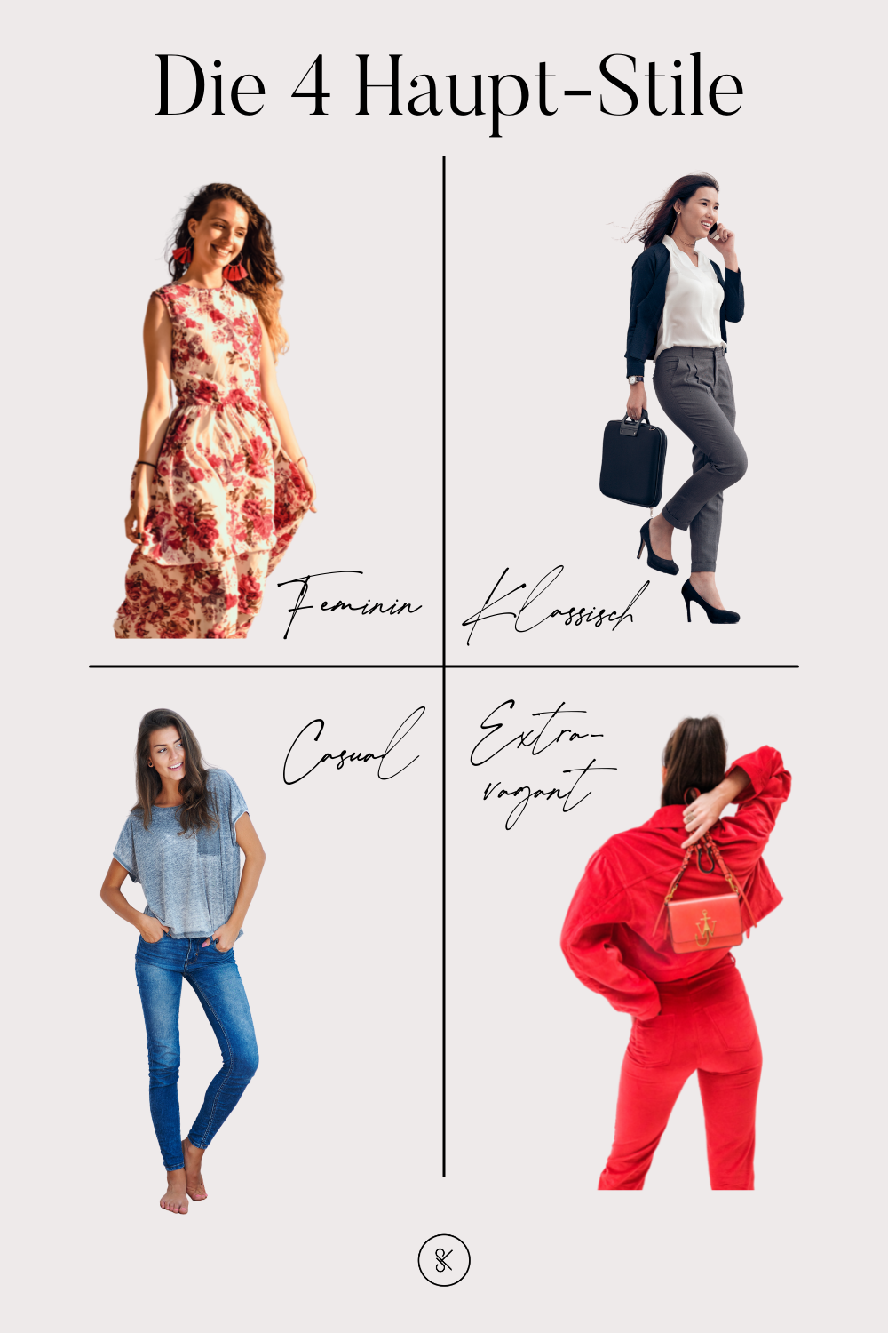 Stilberatung: Die 4 wichtigsten Modestile - Farbanalyse Online
