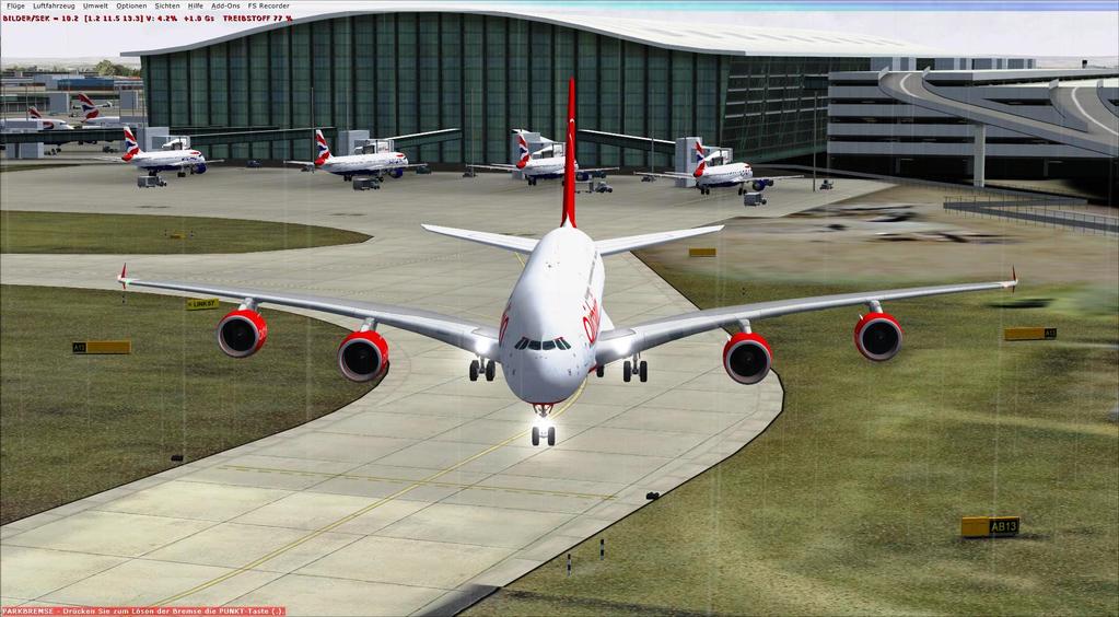 Airbus A380 Frankfurt nach Finkenwerder - ronaldi50 - FSX A380 Freeware ...
