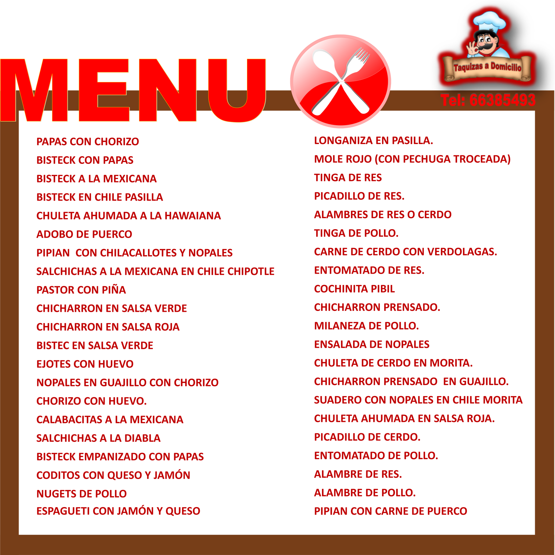 Guisados para Taquizas - Taquizas a Domicilio (CDMX)