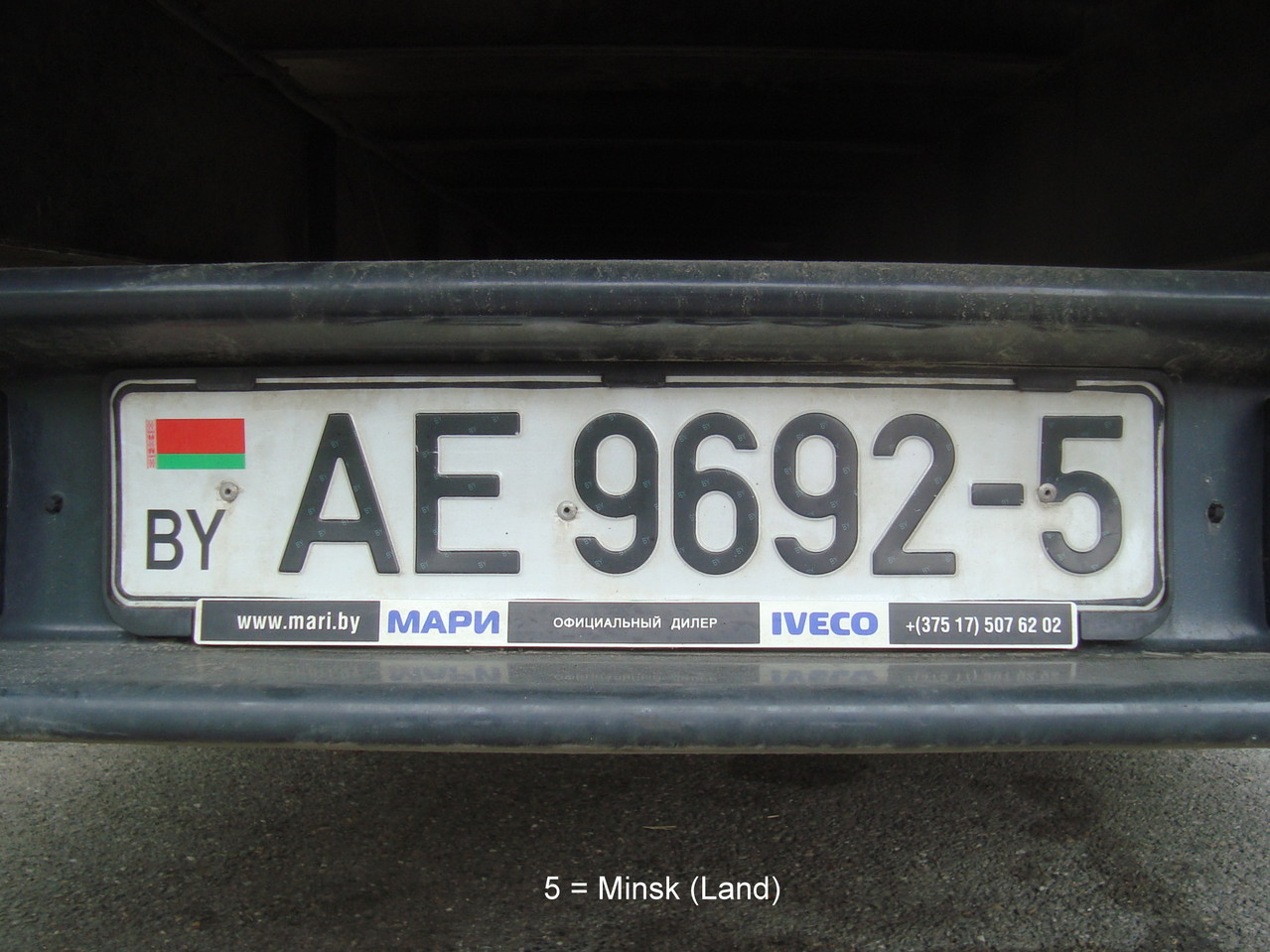 Belarus BY - plates-spotting Webseite!