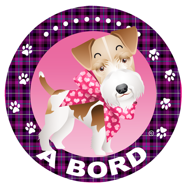 STICKER FOX TERRIER (réf: AB-Fox 02 F2) - Site de Gédéon