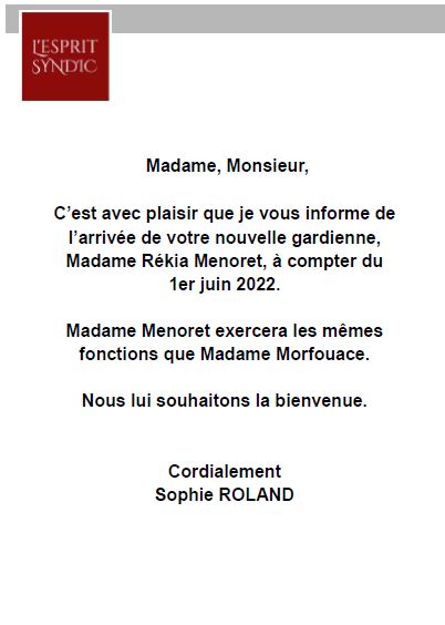 Notes Syndic - Résidence le Clos de la Tour - Verneuil sur Avre
