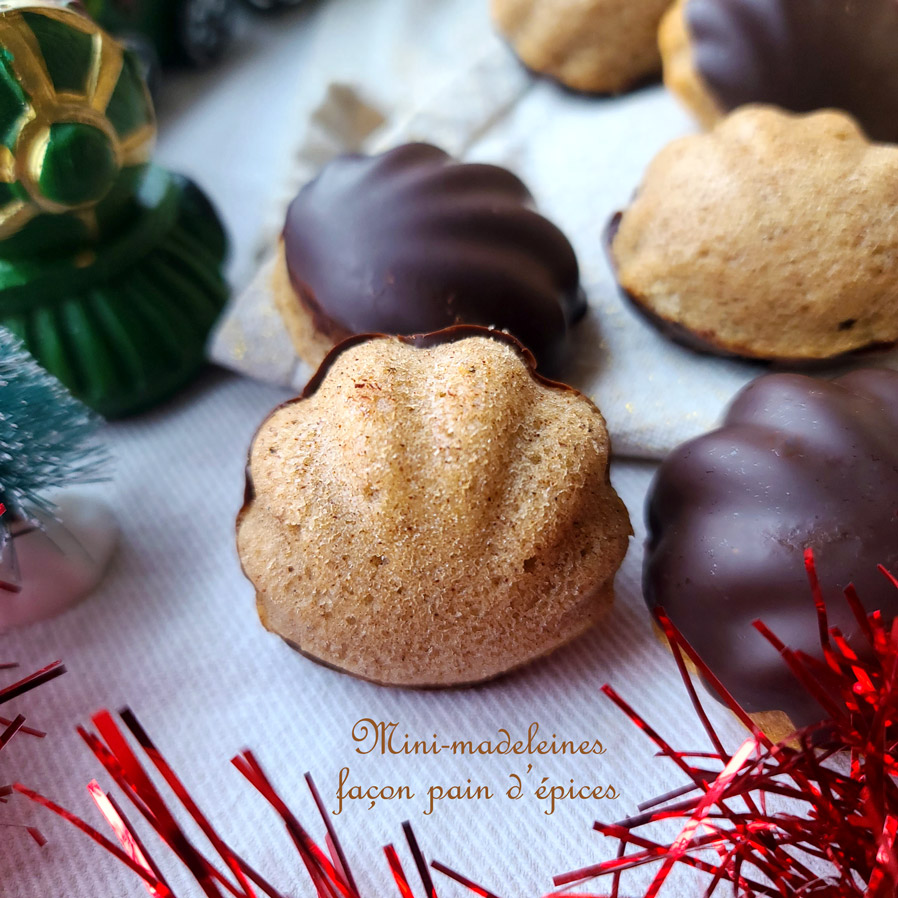 Mini-madeleines façon "pain d'épices" - Site de quiaimebienpatissebien