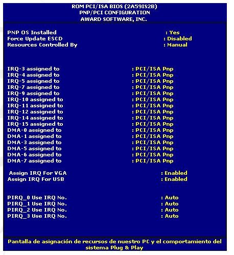Pnp/Pci Configuration - Técnico en Sistemas Microinformáticos