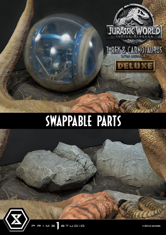 T Rex And Carnotaurus Deluxe Version 1 15 Jurassic World Fallen Kingdom