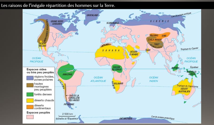 1er chapitre : Le Monde habité. - Site de christophe senecal Histoire Géo