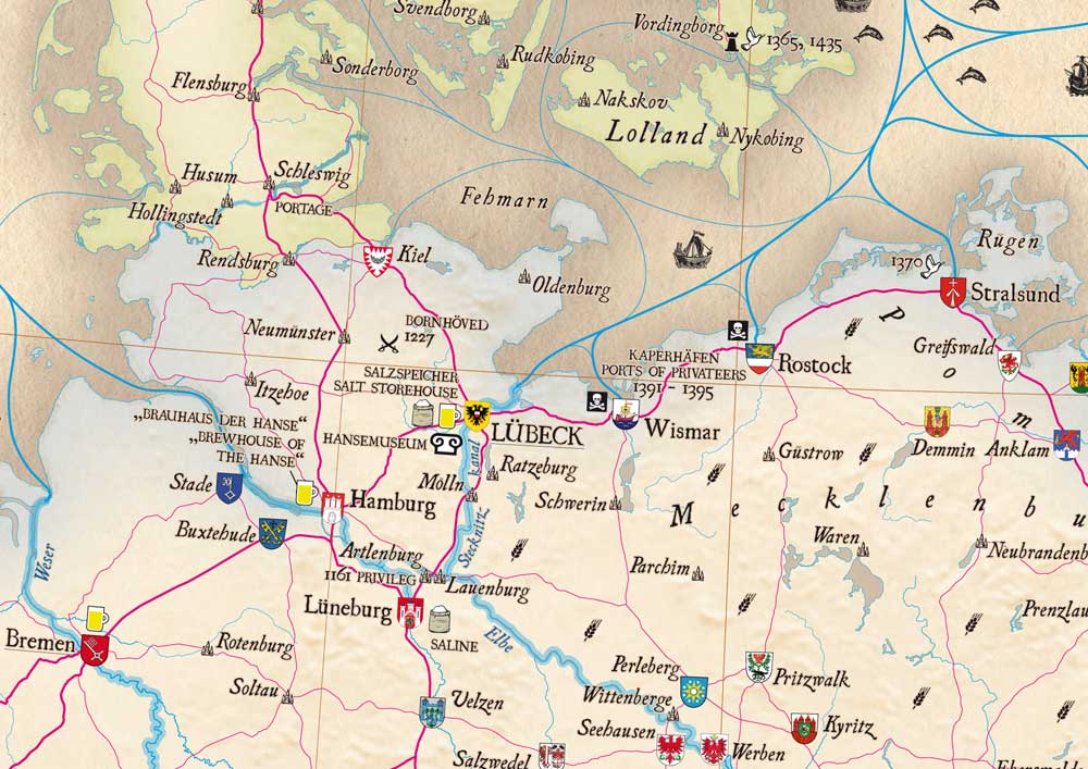 Hansekarte - Kalimedia - der Verlag für besondere Karten
