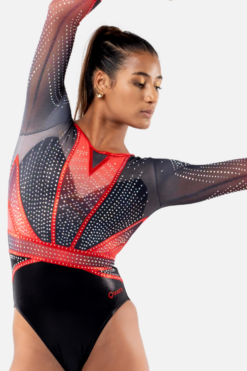 Quatro - Deville red langarm - TURNSTERN Onlineshop