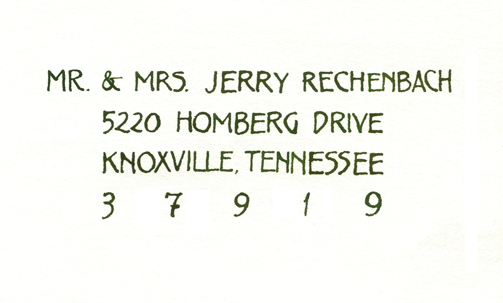 Examples of lettering styles for your invitations or envelopes ...