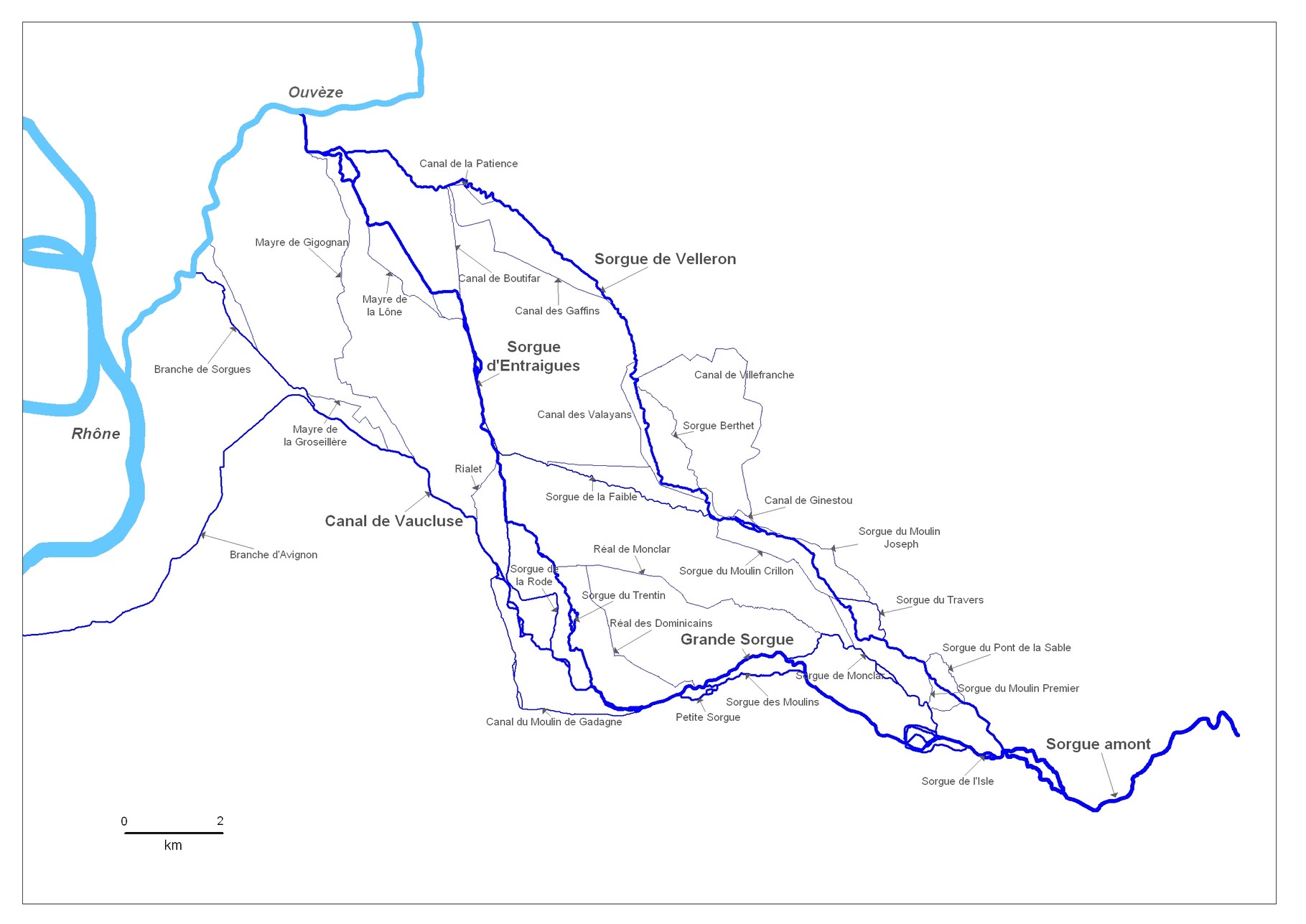 la rivière SORGUE - Le Thor