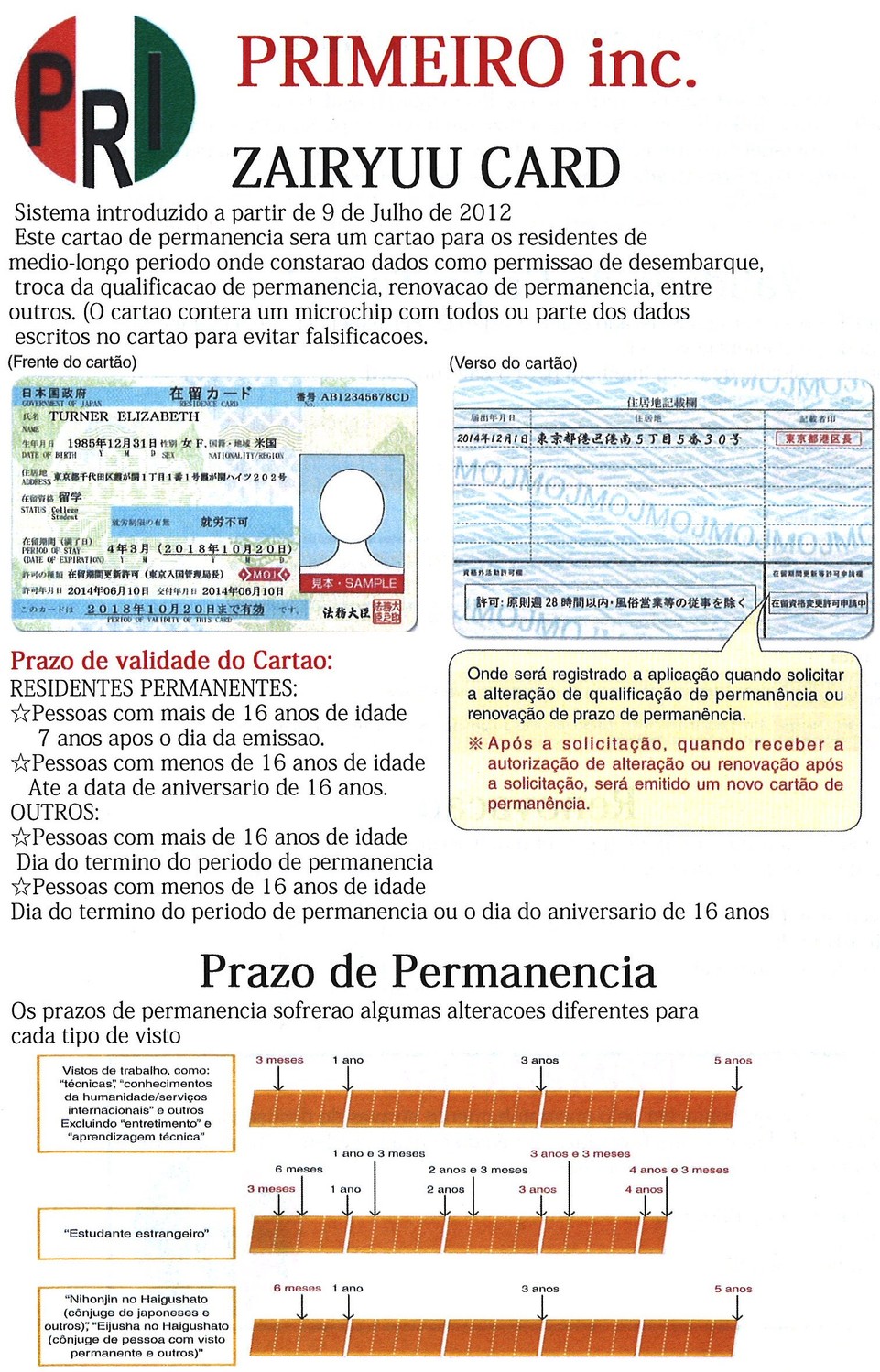 ZAIRYUU CARD - PORT - Empreiteira PRIMEIRO