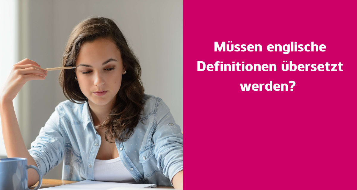 Der Umgang mit englischen Definitionen in der Bachelor- oder ...