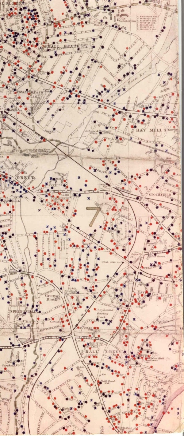 Bombing maps - Acocks Green History Society: new website