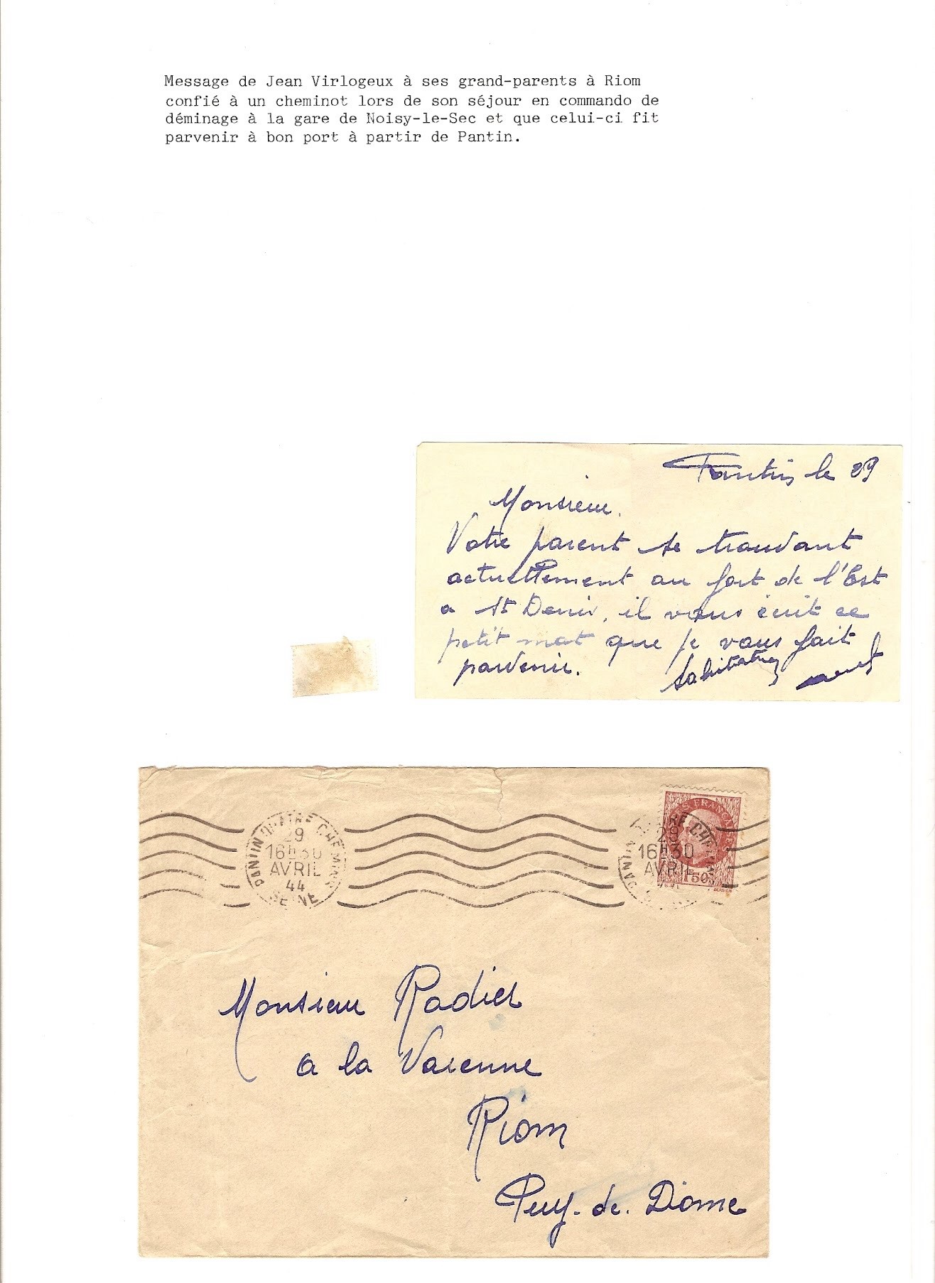 La dernière lettre postée de France - cvirlos jimdo page!