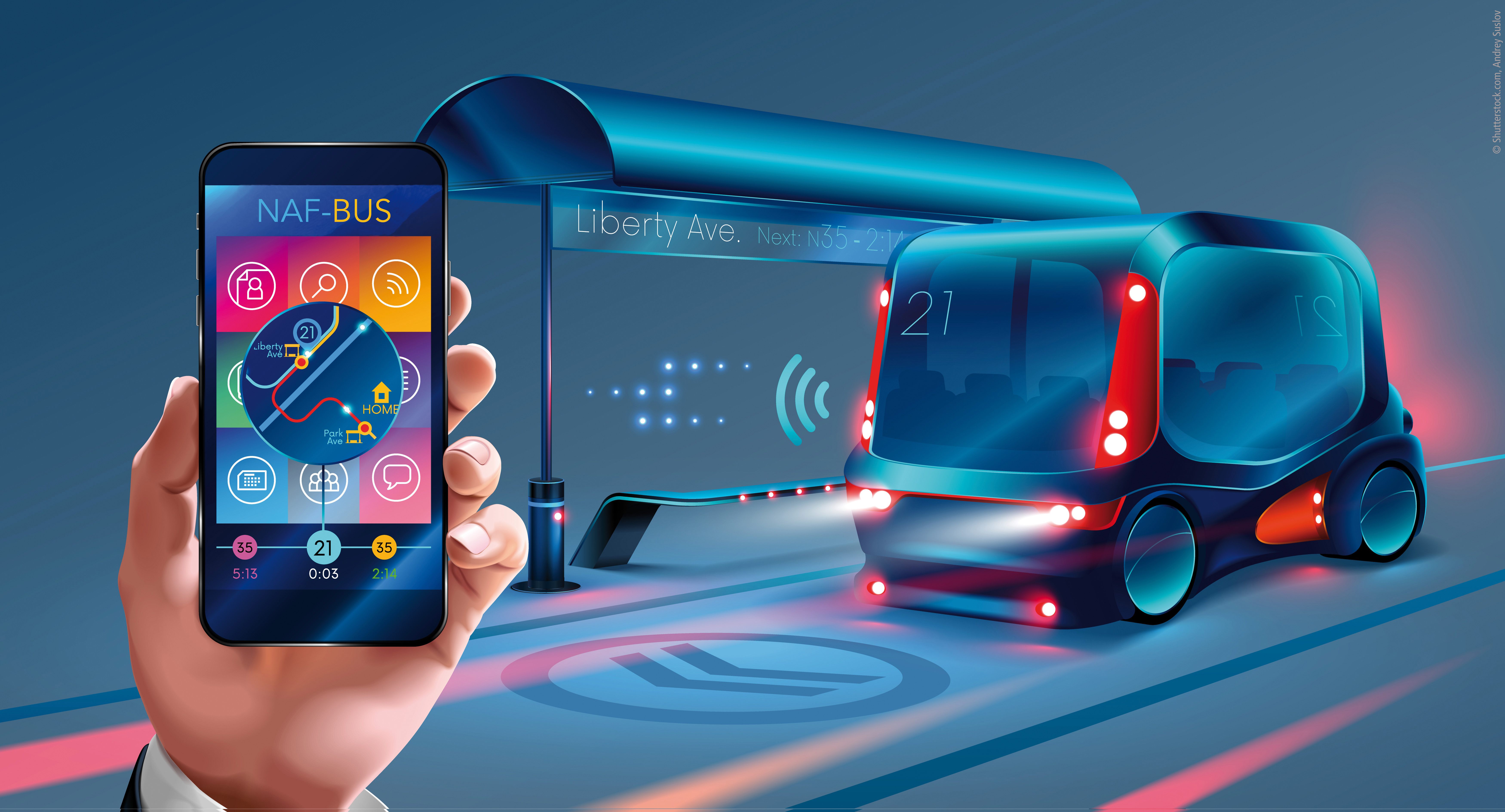 NAF-Bus - Nachfragegesteuerter Autonom Fahrender Bus