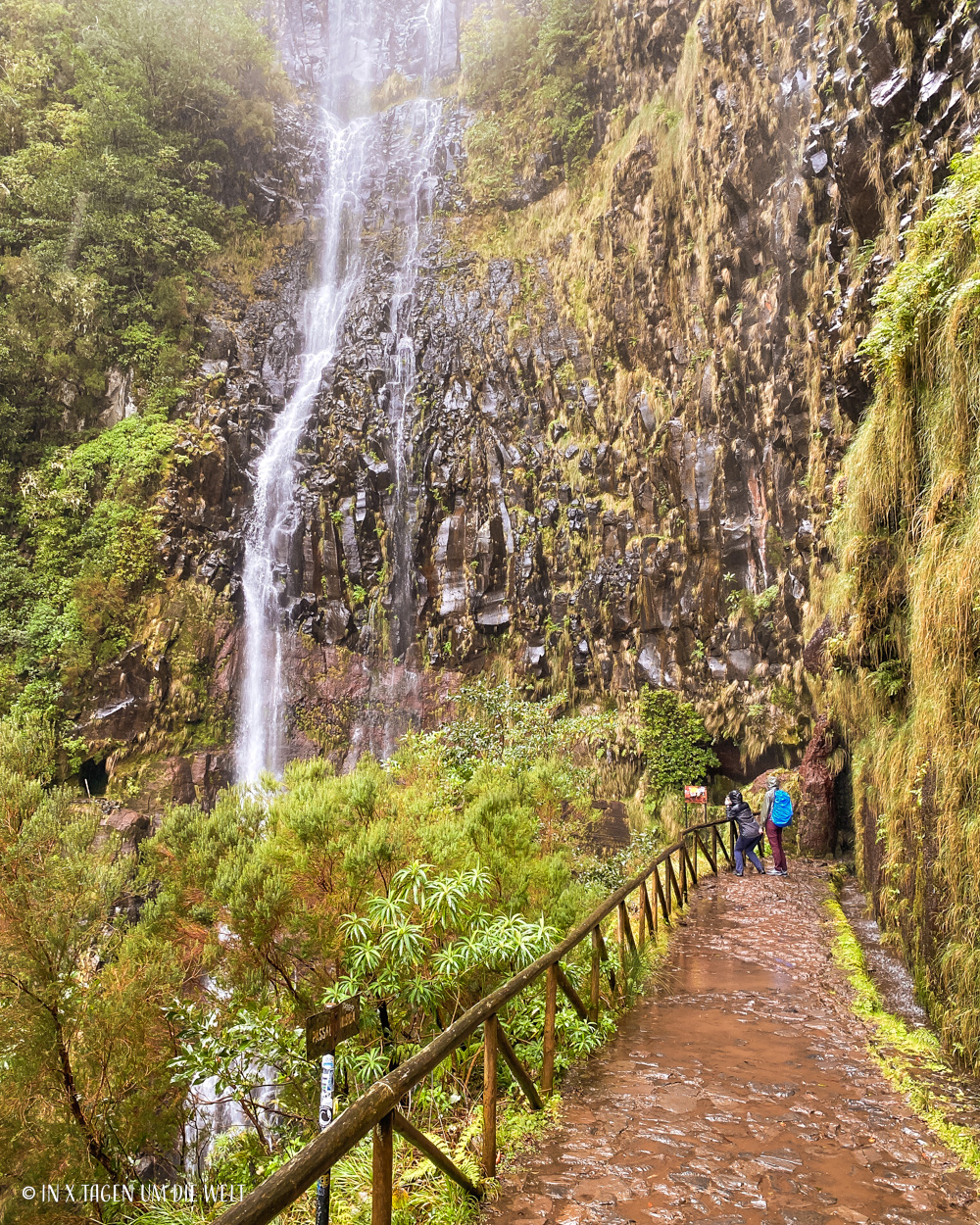 Wanderung Levada 25 Fontes Risco Wasserfall Rabacal Madeira - X Tage ...