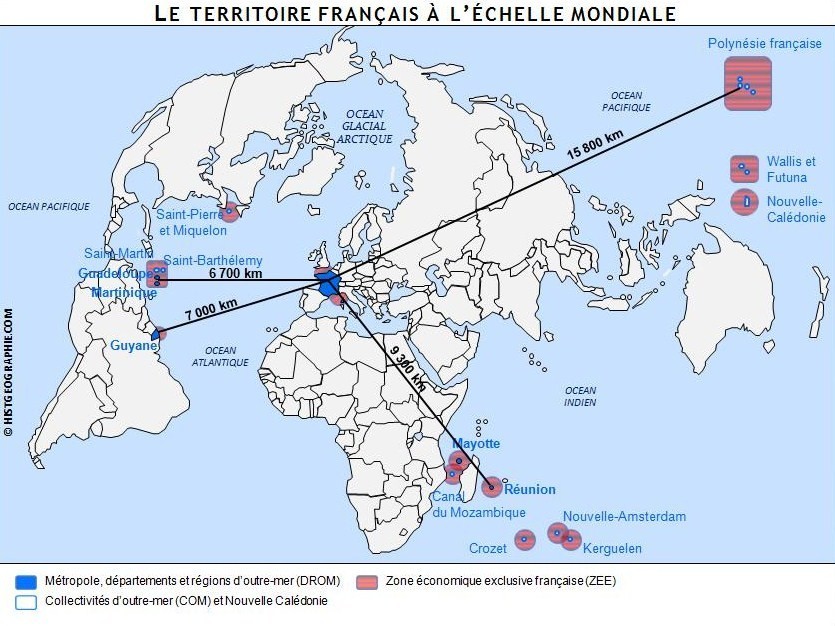 Le territoire français - le lien HGEMC
