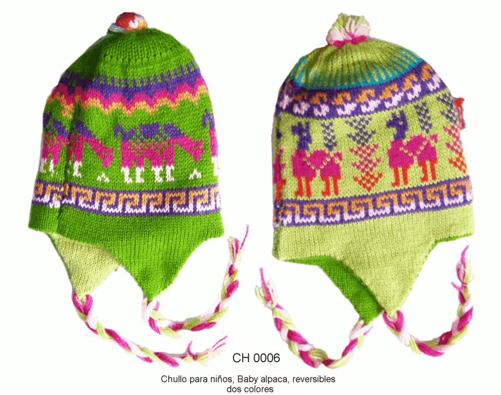 Chullos para niños - vigmar artesanias
