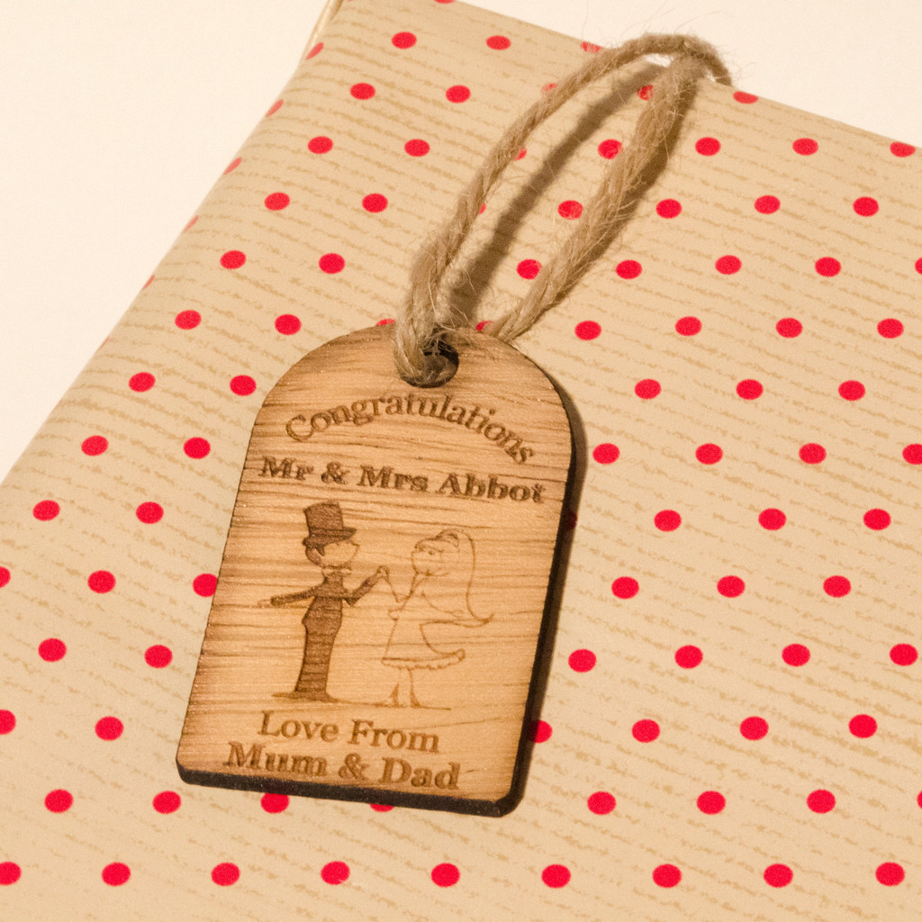 Rustic Wooden Wedding Gift Tags - rustic-charm