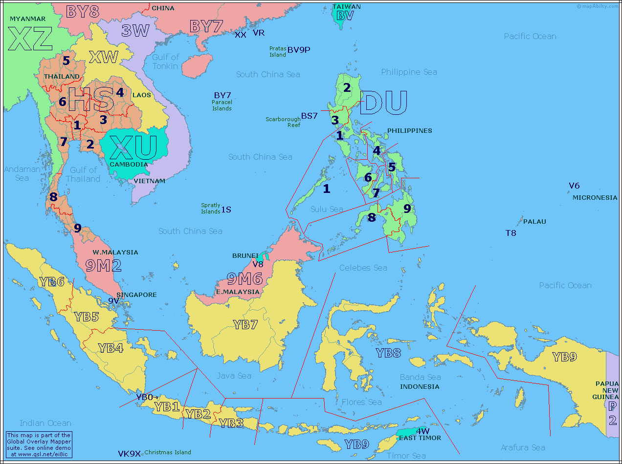 CQ Zone World Map - IV3XUX Ham Radio Station. 73's & DX