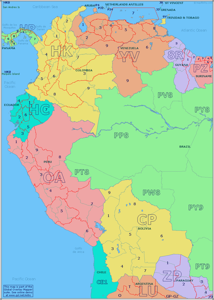 CQ Zone World Map - IV3XUX Ham Radio Station. 73's & DX