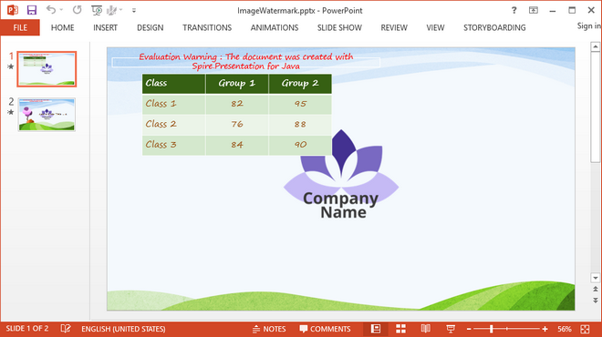 Java - Add Text or Image Watermark to PowerPoint - codeexamples