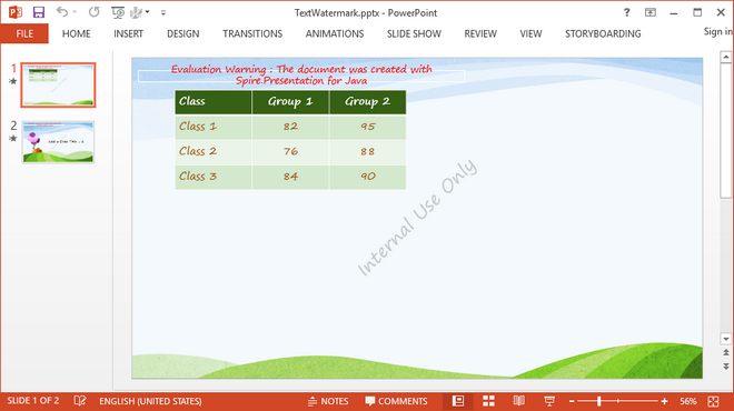 Java - Add Text or Image Watermark to PowerPoint - codeexamples