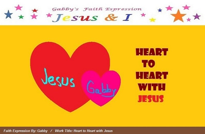 Gabby's Faith Expression: Jesus and I - Hearts Philippines & Then Some
