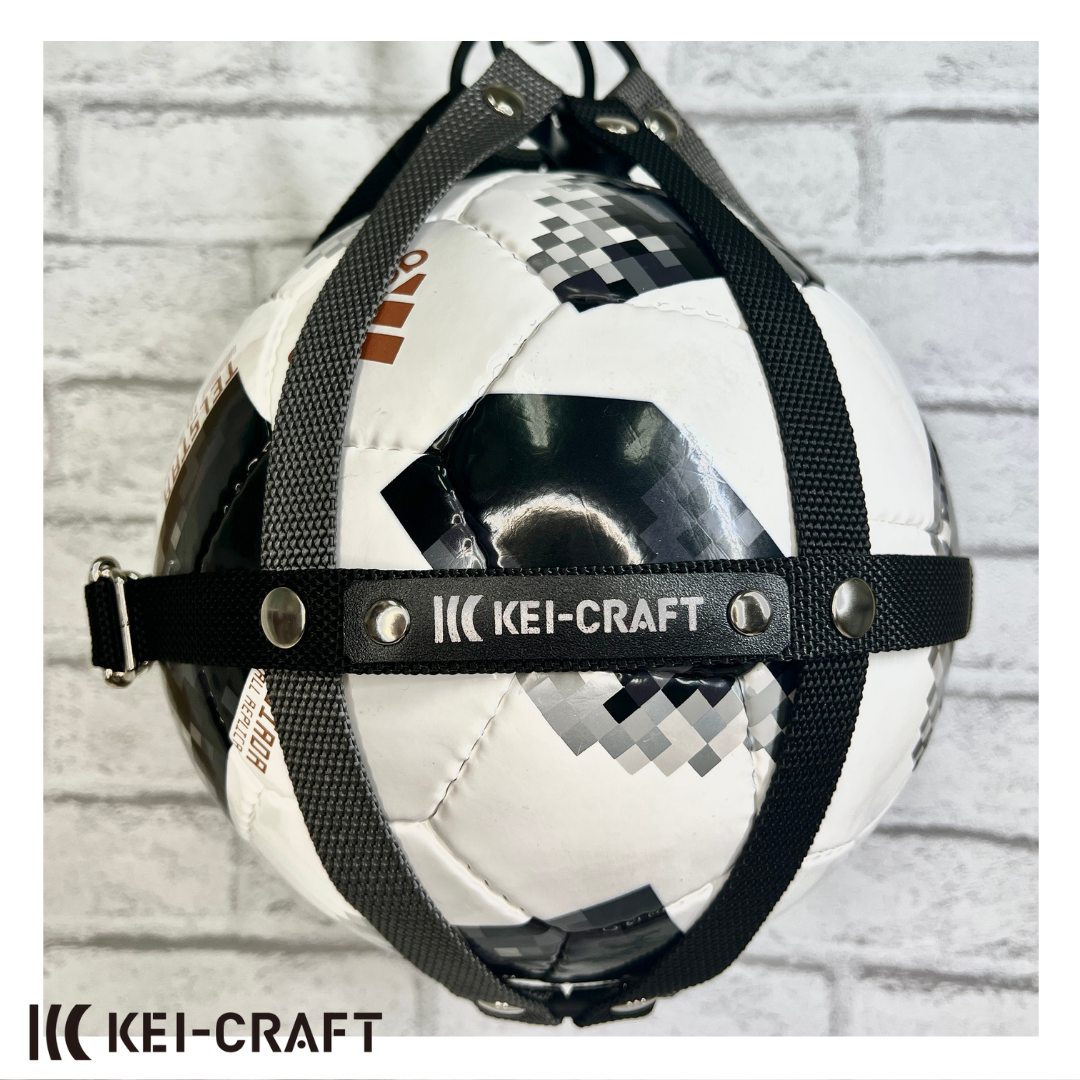 ボールホルダー(サッカー用) - ハンドメイドのボールホルダー ボールホルダー(サッカー用) - ハンドメイドのボールホルダー