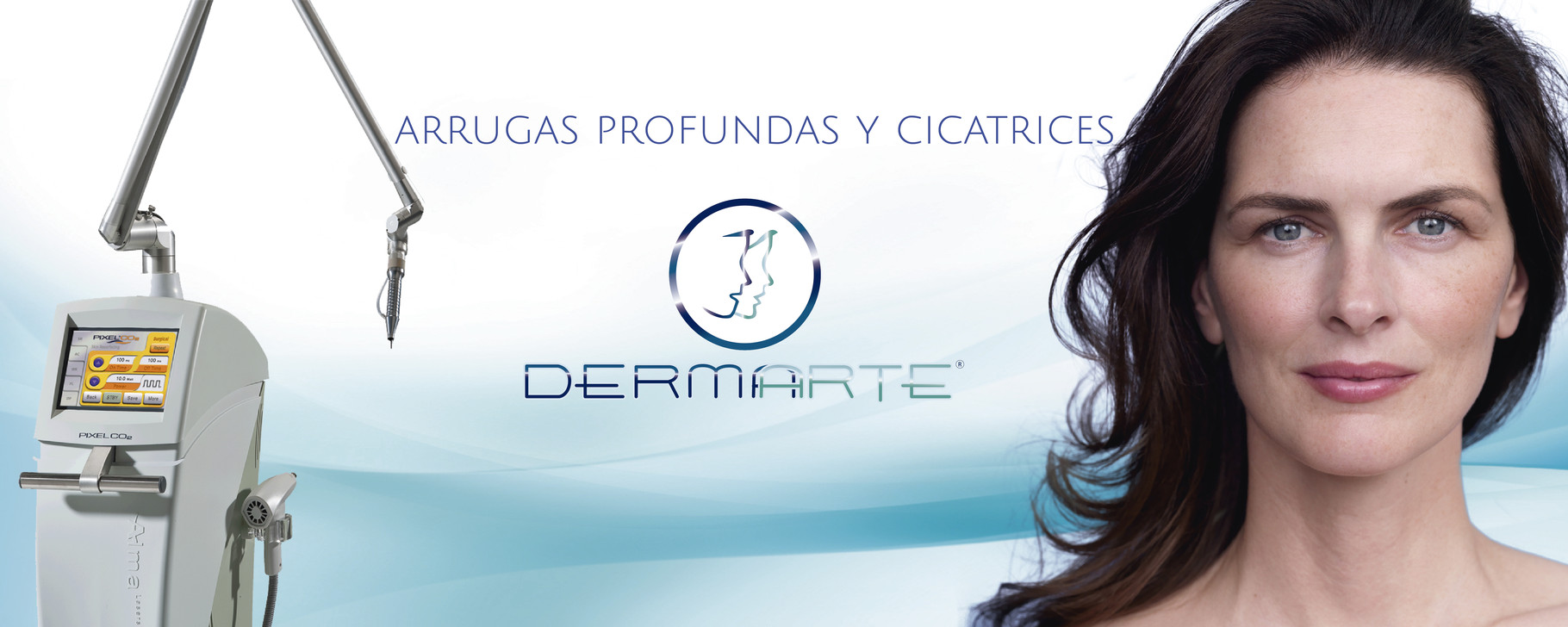 Láser fraccionado CO2 arrugas profunda y cicatrices de acné ...