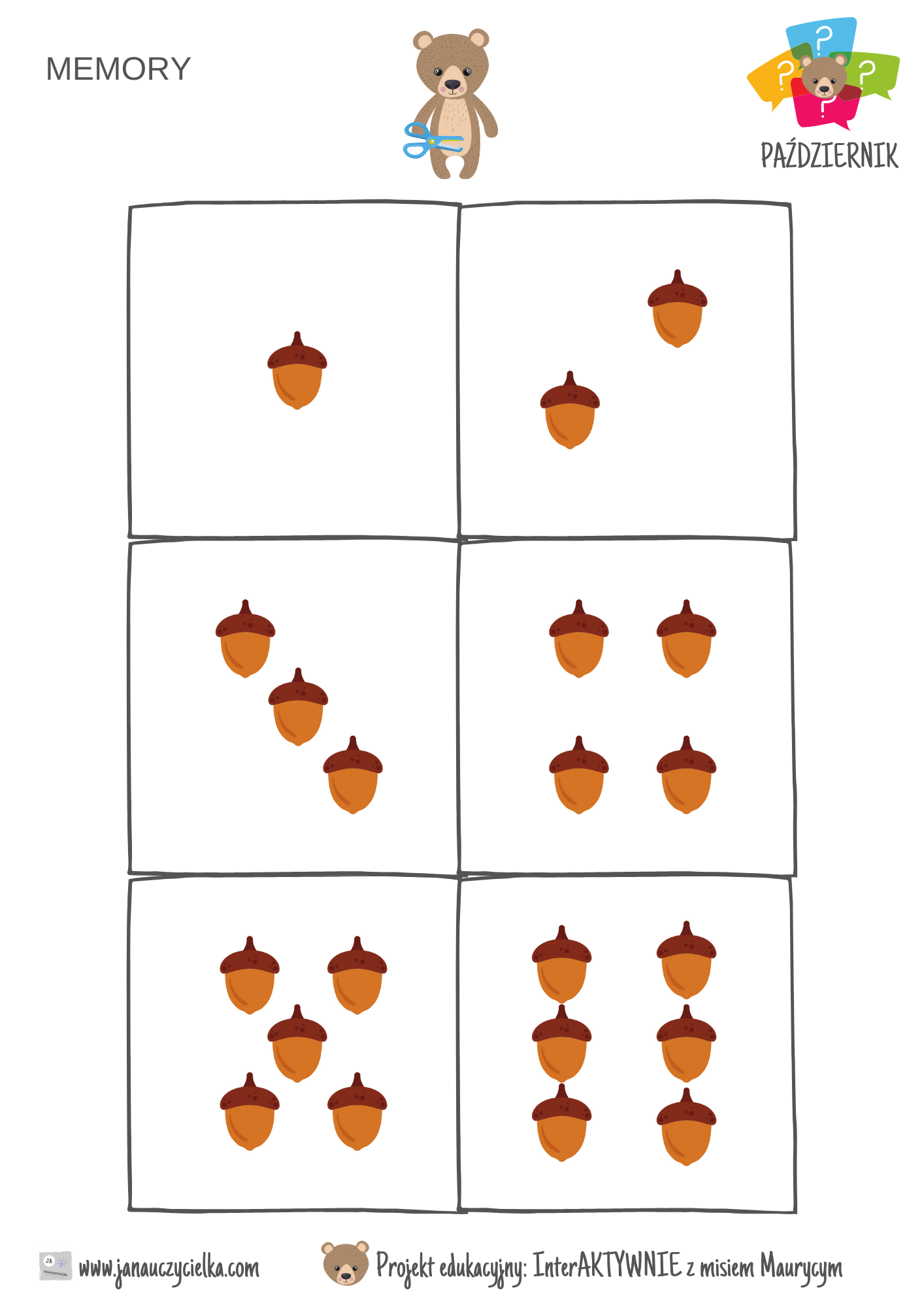 Jesienne MEMORY - janauczycielka