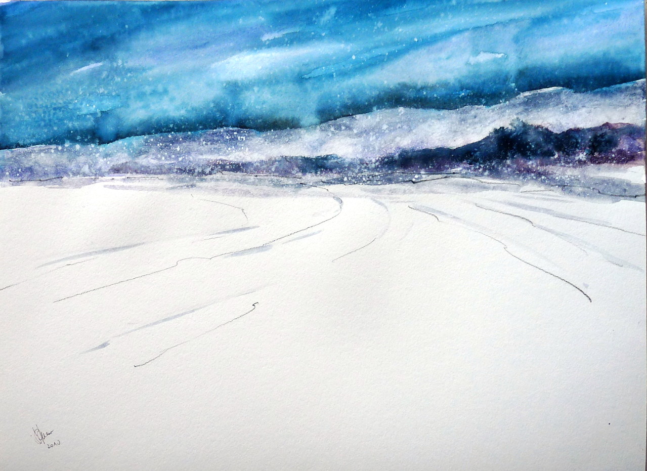 Winter-Aquarelle - http://atelier-brigitte.duerr.jimdo.com