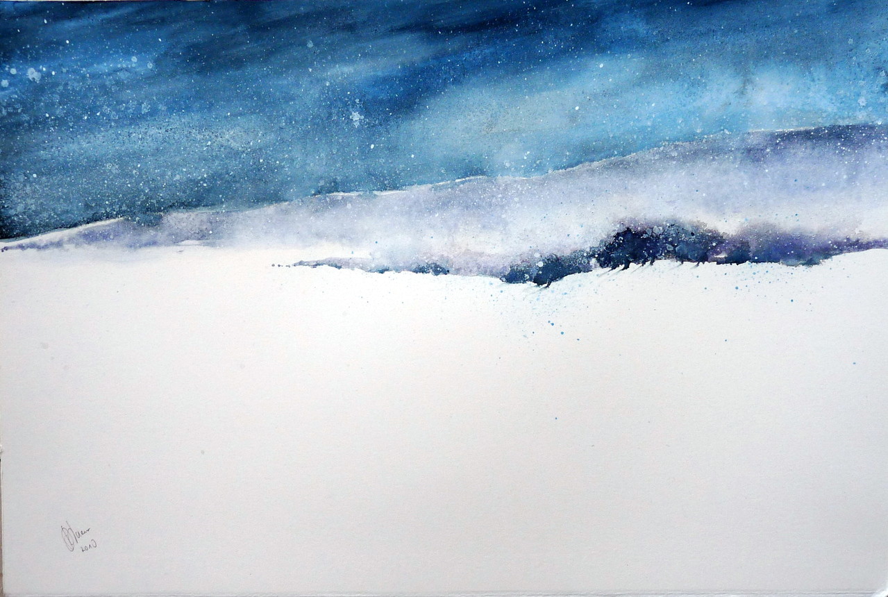 Winter-Aquarelle - http://atelier-brigitte.duerr.jimdo.com