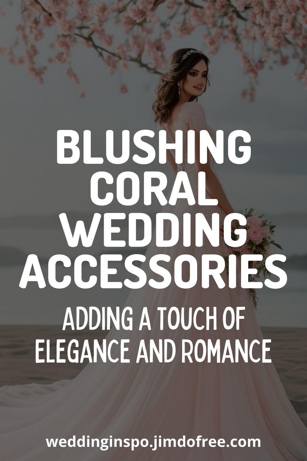 Blushing Coral Wedding Accessories: Adding a Touch of Elegance and Romance - WeddingInspiration