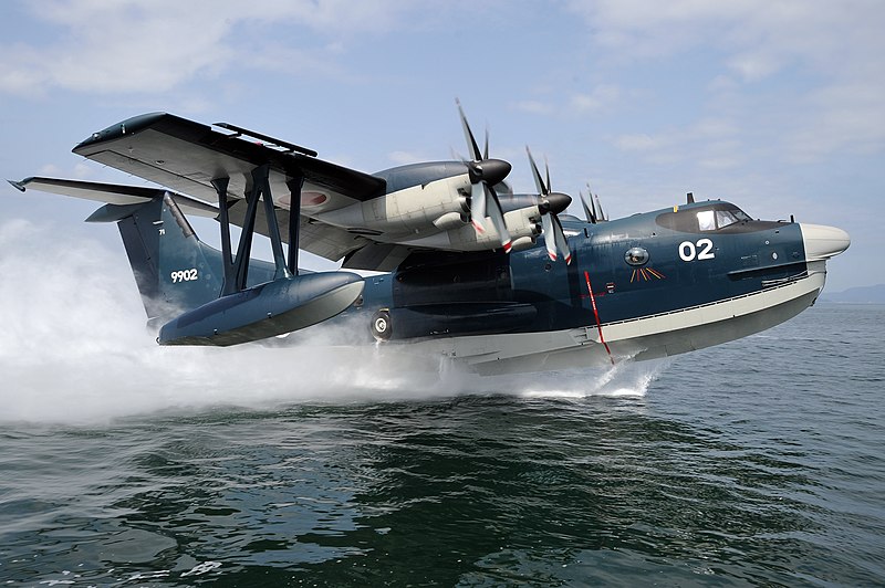 Shinmeiwa US-2, a rescue flying boat - From northern Yokohama, Japan