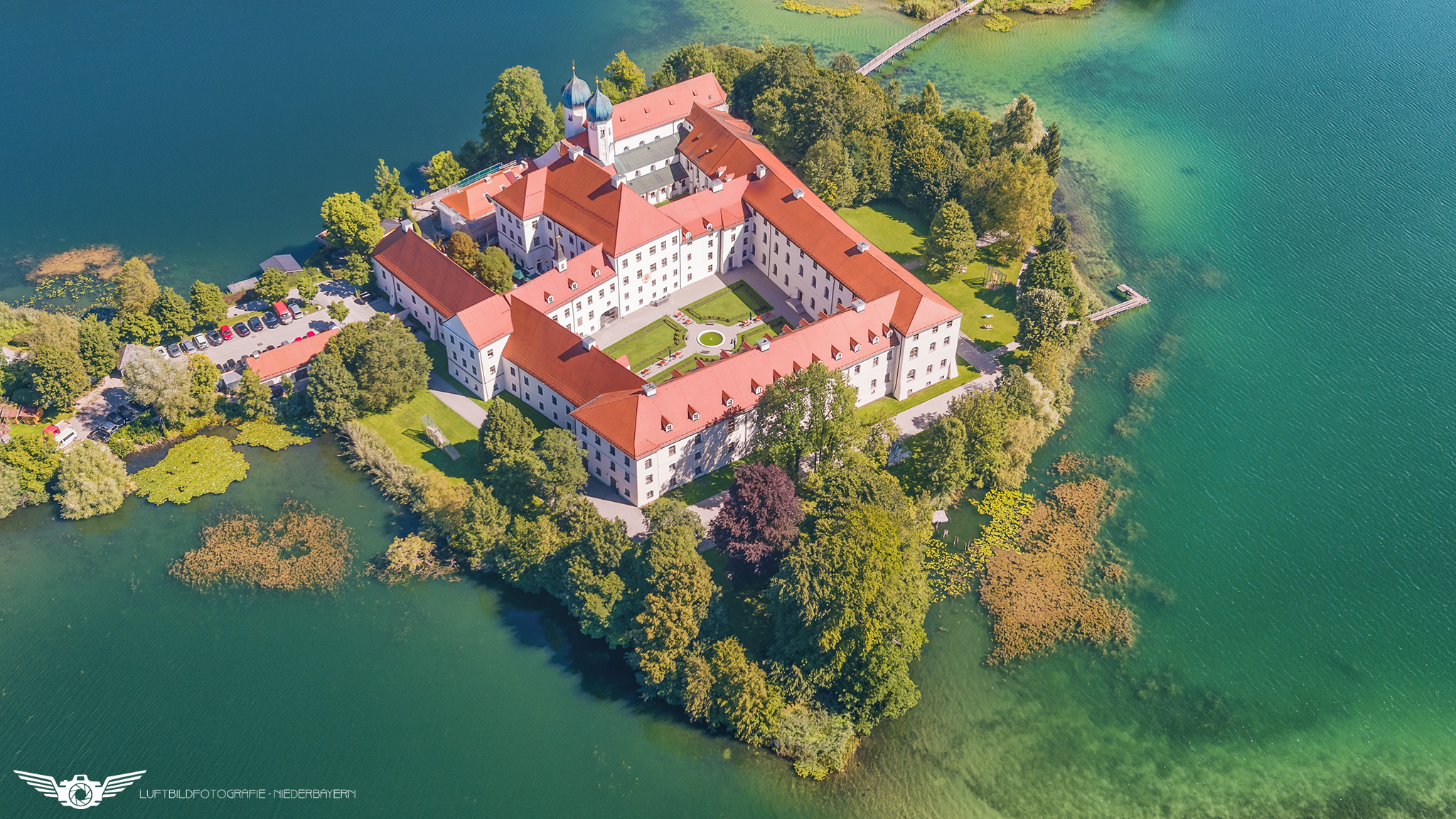 Kloster Seeon - Luftbildfotografie-Niederbayern, Fotografie aus der ...