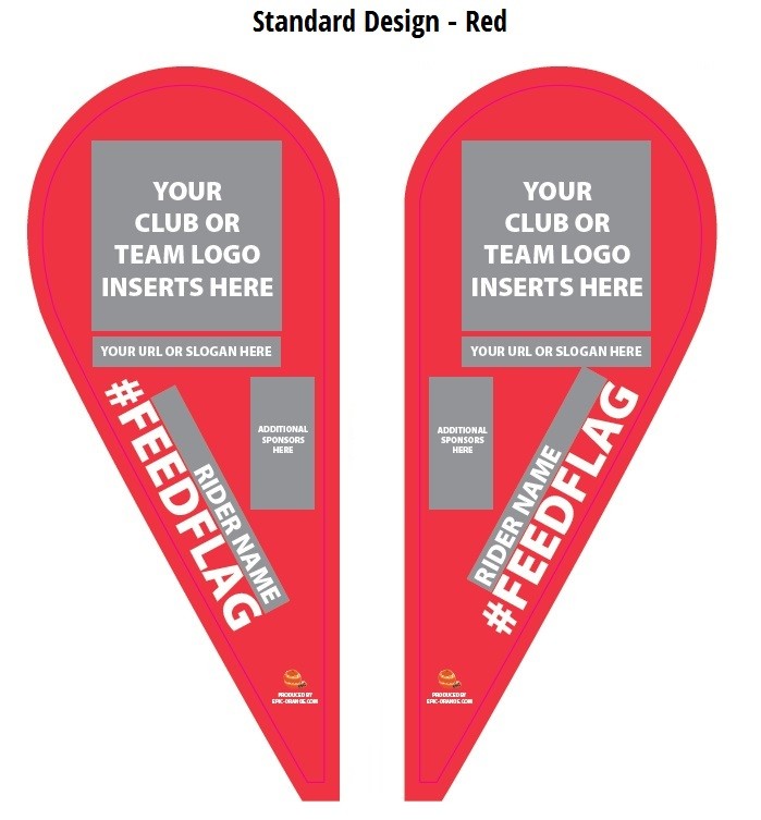 Buy Custom Printed FEED Flags #FEEDFLAG - Epic Custom Kit