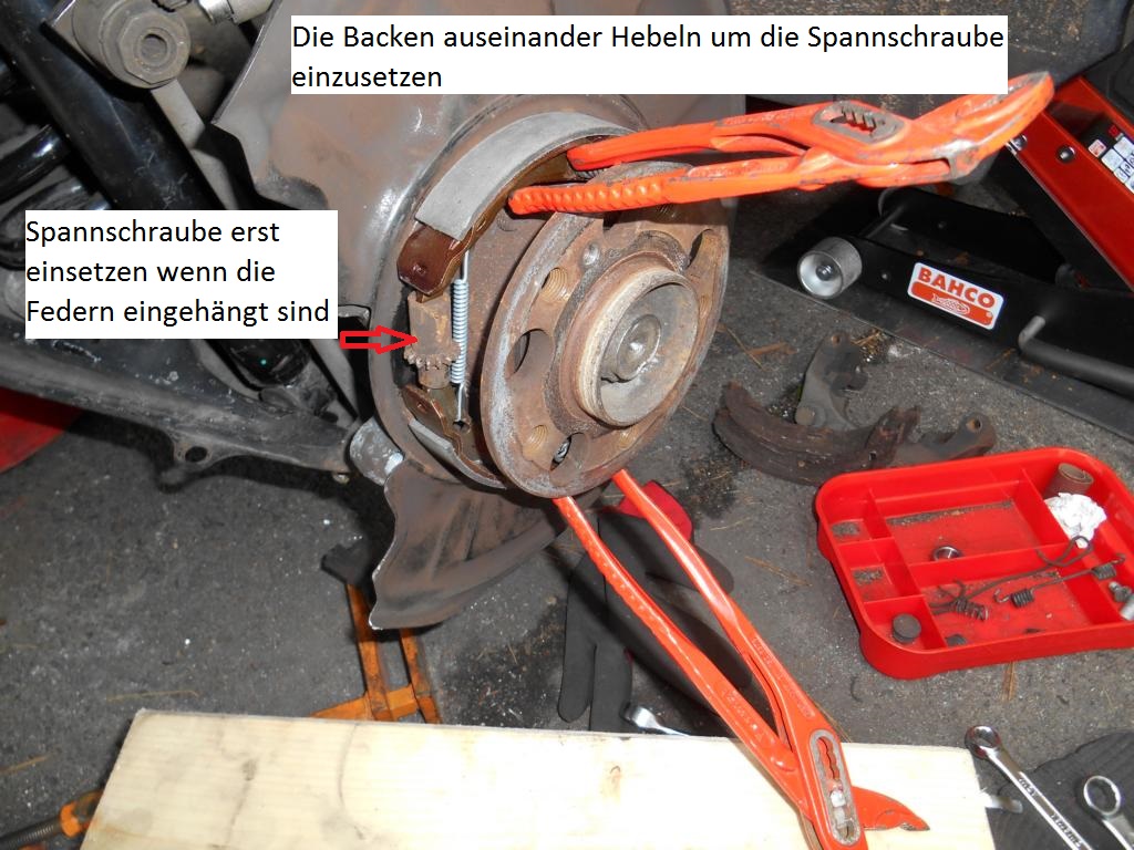 Feststellbremse Blockiergrenze Erreicht