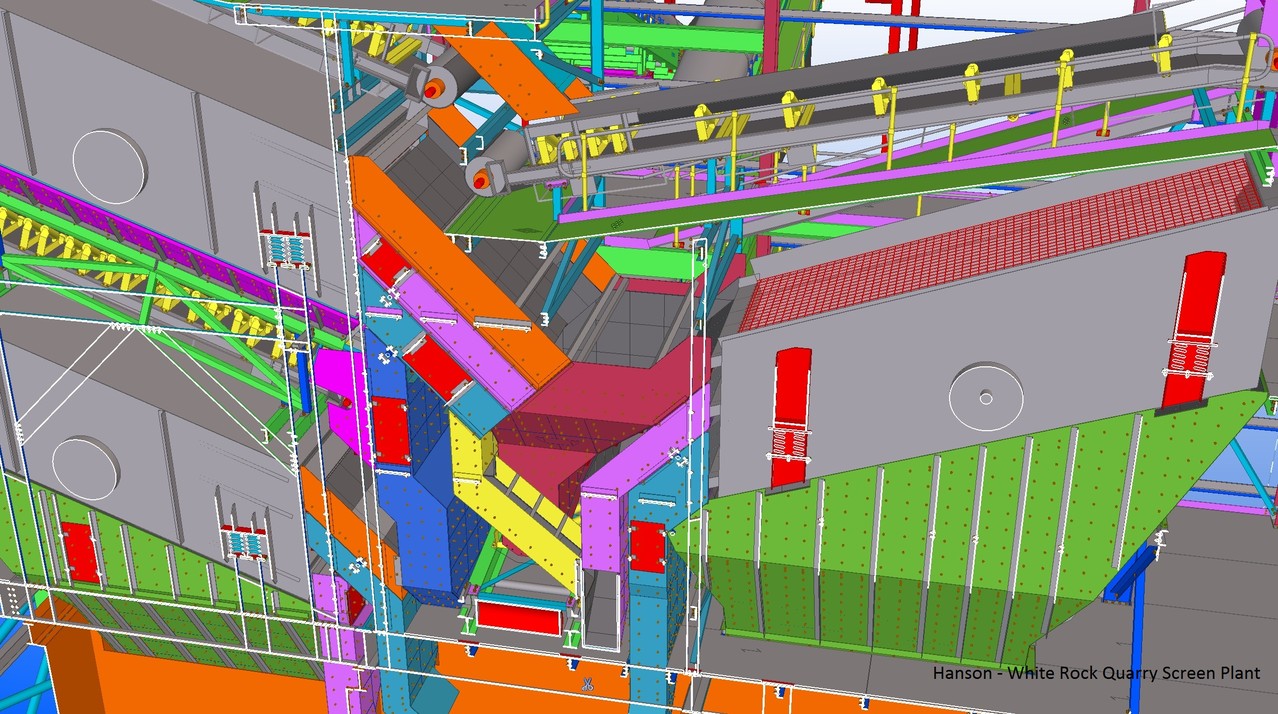 Hanson - White Rock Quarry Screen Plant - Kohler Drafting Services