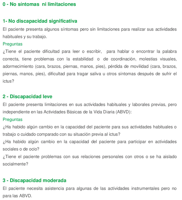 Escala de Rankin - Página web de pseudomonas