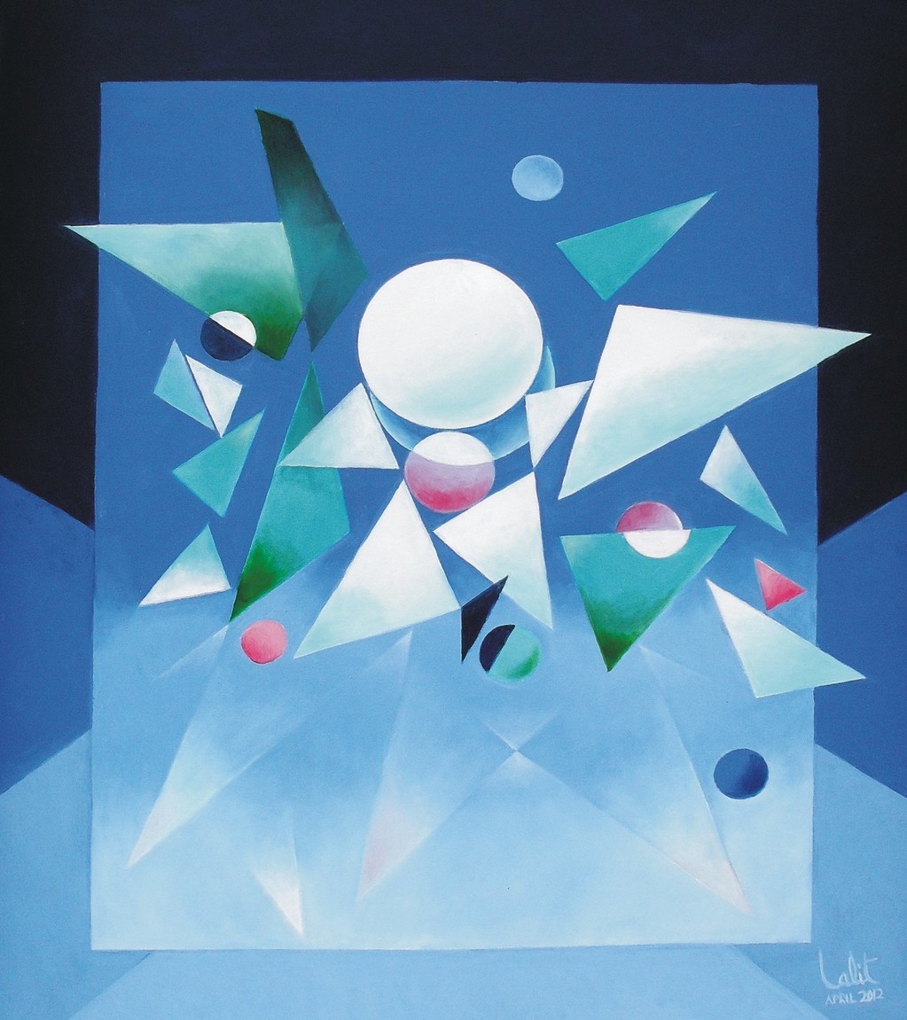 "Snow Moon" poem by LEWIS TURCO, U.S.A. "Cool Moon" painting by LALIT ...