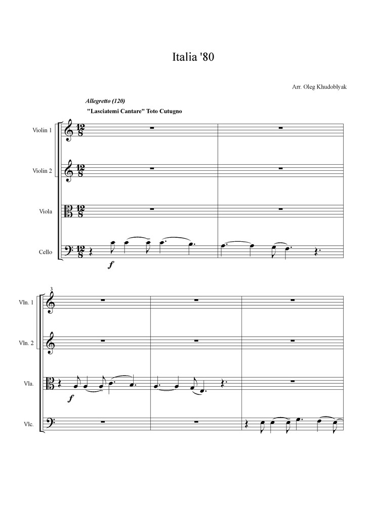 Popular Music / Musica Popular - Ноты для струнного квартета ...