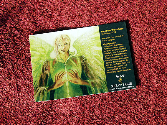 Engelbild Erzengel Sandalphon gemalt - Leinwandbild - Onlineshop Engel ...