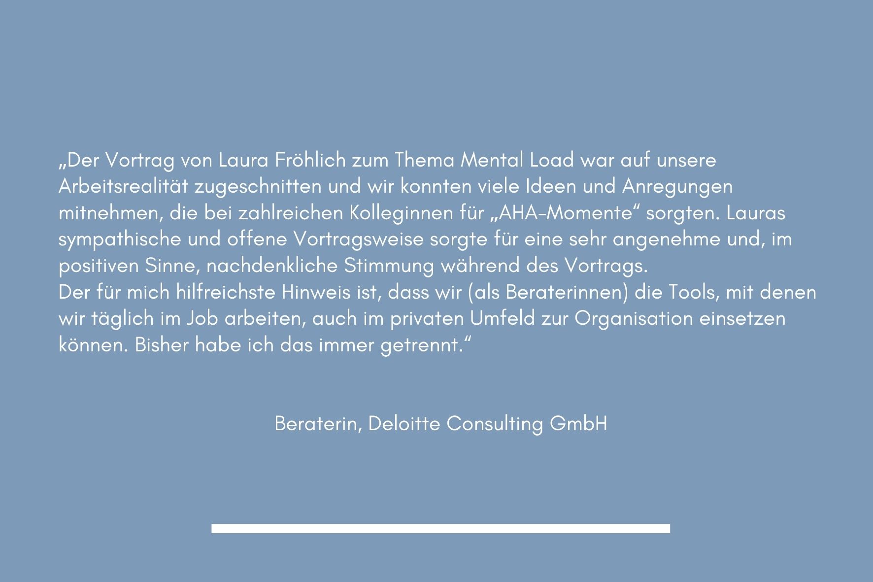 Referentin für Mental Load - Laura Fröhlich - Referentin für Mental Load