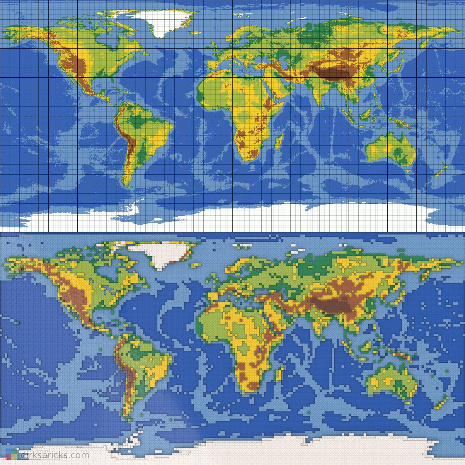 World Map - dirksbricks.com